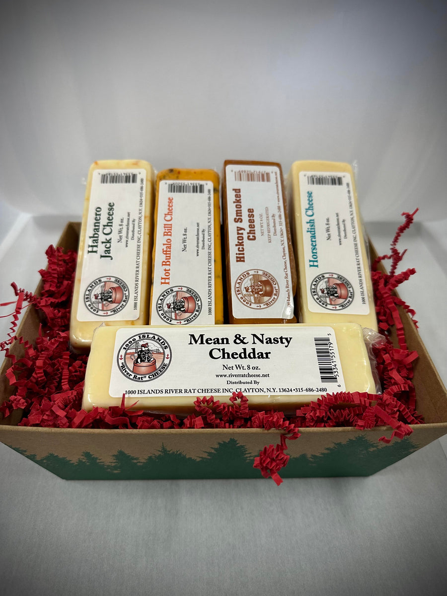 River Rat Brick Cheese Sampler Gift Box – The Cheese Store of Northern NY